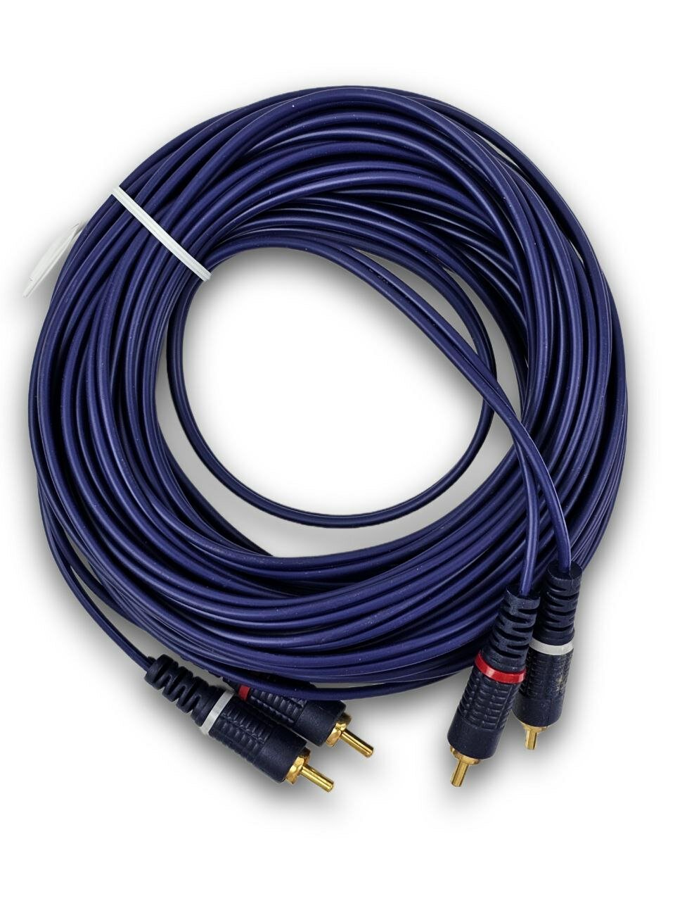 Кабель 2 x RCA "штекер" - 2 x RCA "штекер", длина 10.0м, синий