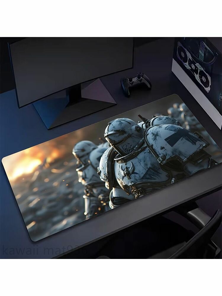 Коврик для мыши Warhammer 40k, прошитые края, нескользящая основа