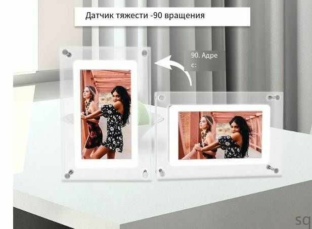 Акриловая Цифровая фоторамка, 5 дюймов, Высококачественная электронная фоторамка