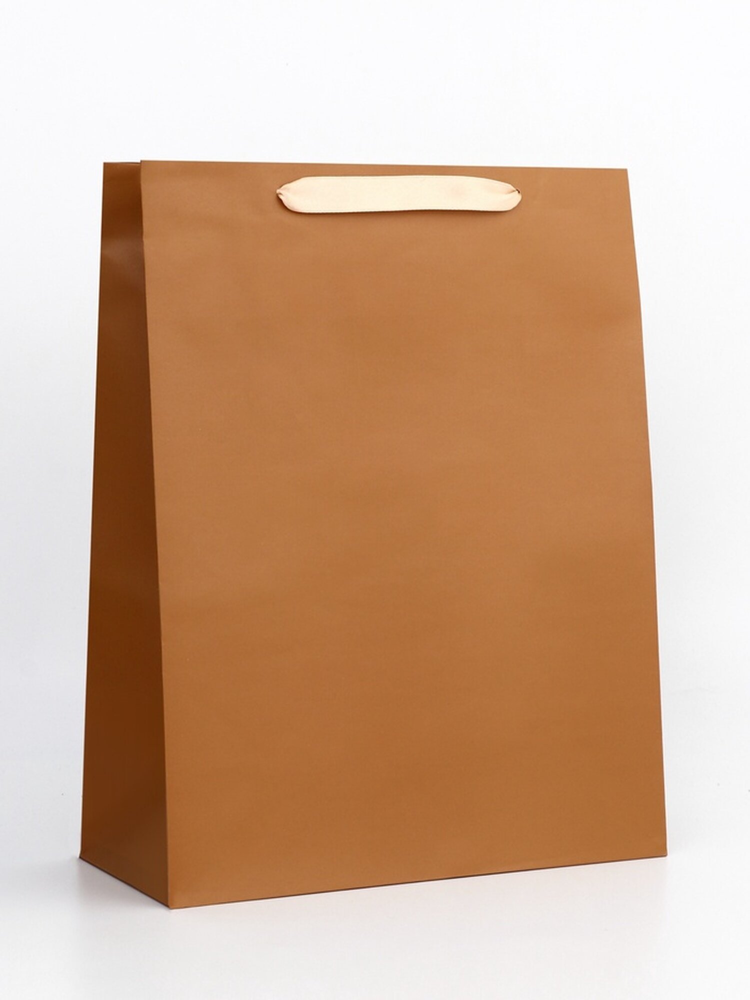 Подарочный пакет ламинированный «Коричневый», 31 х 40 х 14 см
