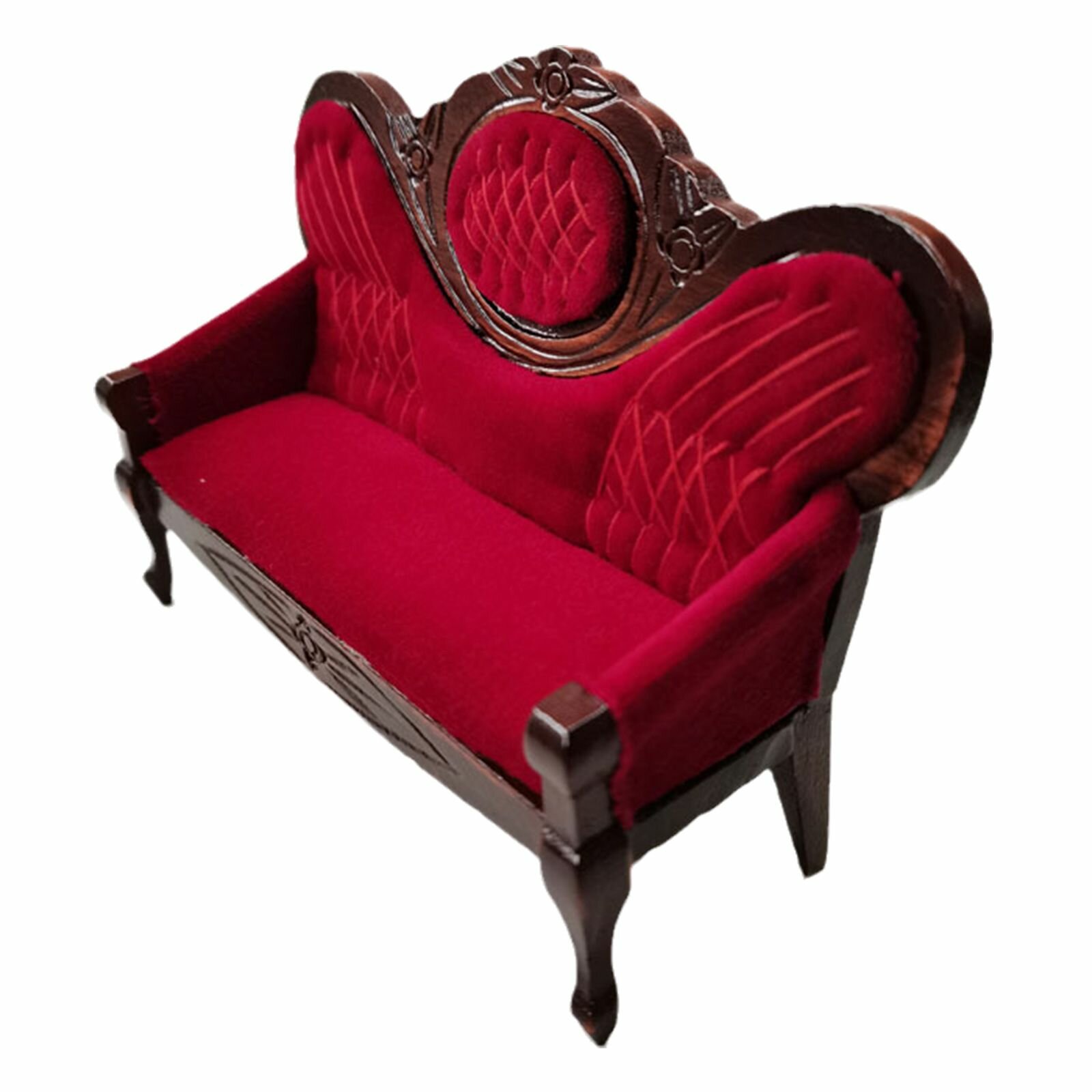 Реалистичный мини-диван, винтажная мебель для кукольного домика, декор для торта