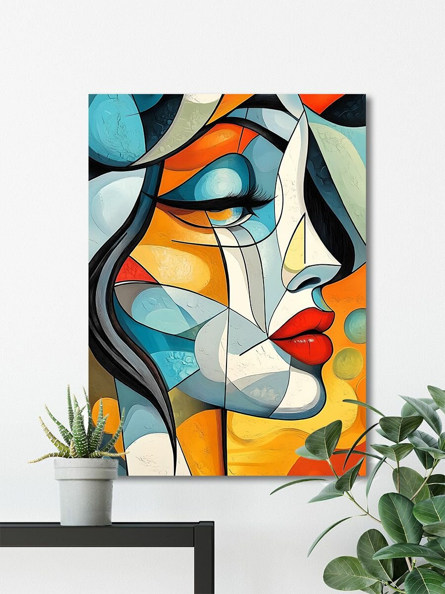 Абстракция / портрет, картина интерьер, картина 30х40 см.