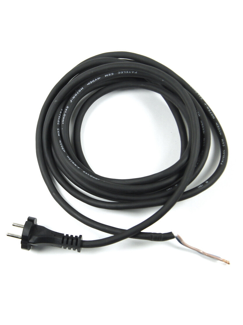 Кабель сетевой 2x1.00кв. мм 4м прорезиненный для перфоратора MAKITA M8701
