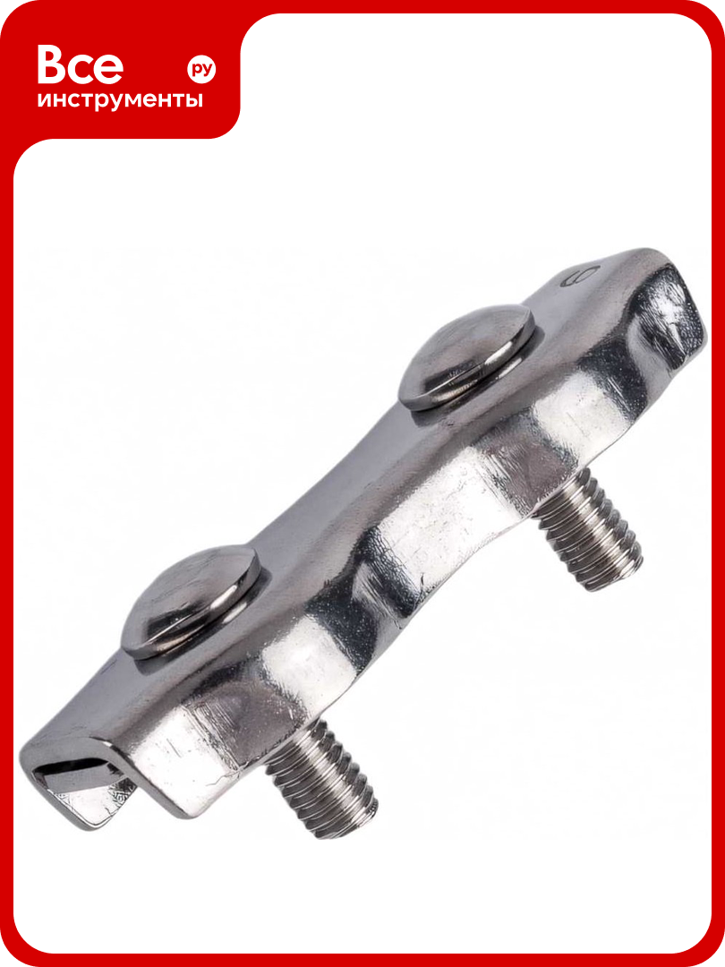 Зажим для троса европартнер DUPLEX D6 мм, нержав. сталь. G1 8284 D6 мм, для троса европартнер duplex d6