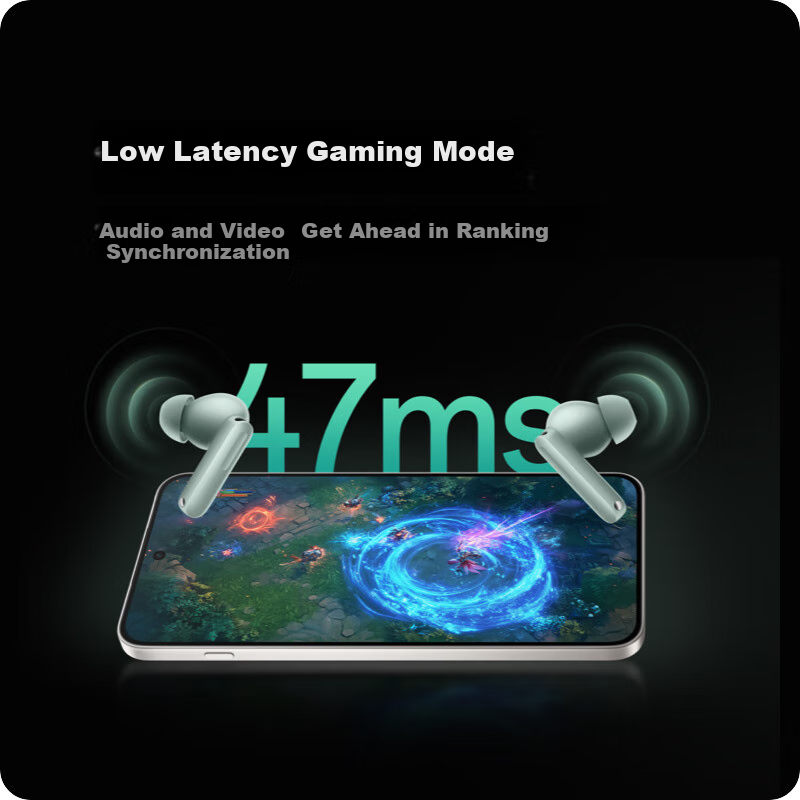 OnePlus Buds 4 True Wireless Noise Cancelling Earbuds In-Ear Bluetooth Headphones Universal for Apple Huawei Xiaomi Phones - Pine Green