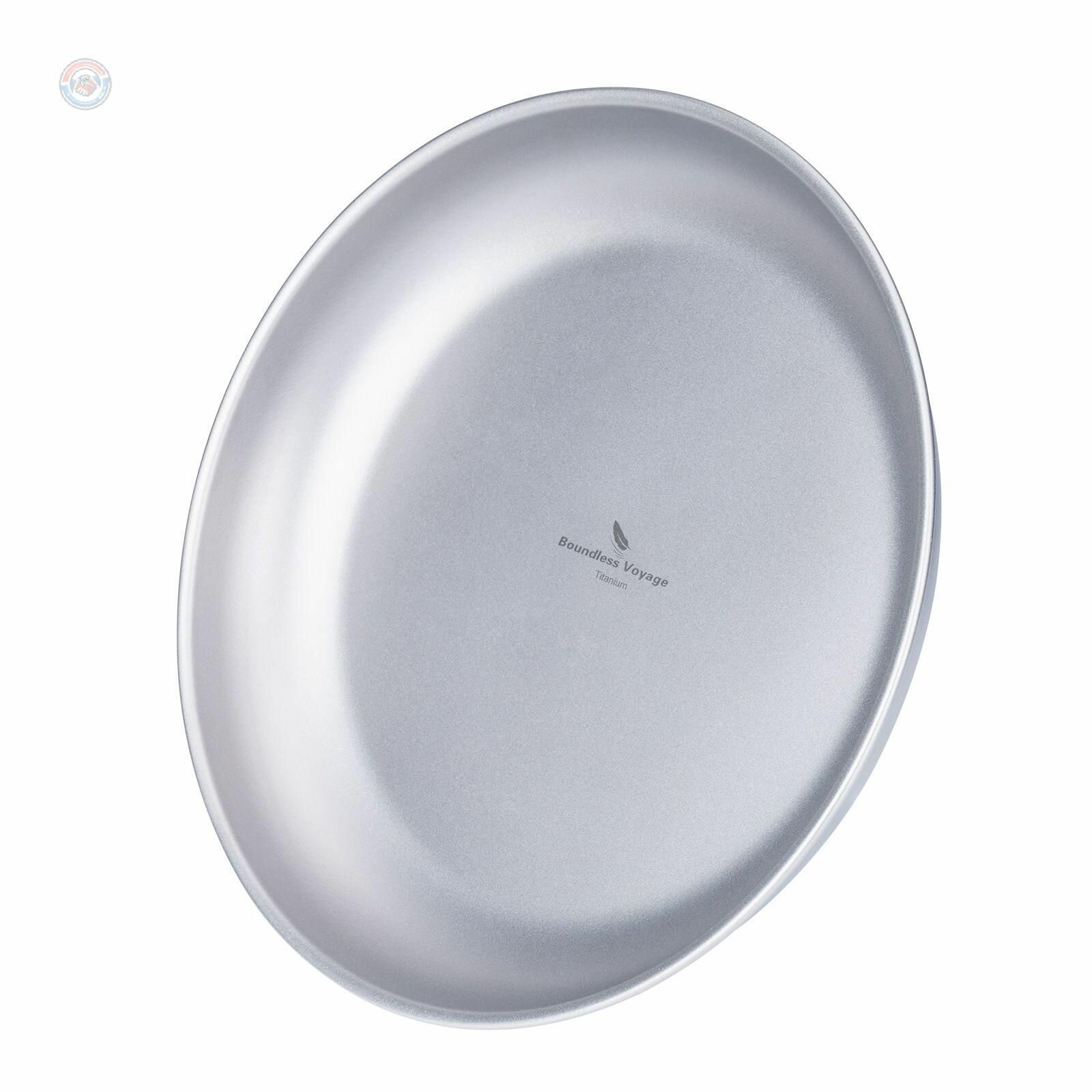 Титановая тарелка для кемпинга и походов легкая, прочная, складная, безопасная для посудомоечной машины и огня