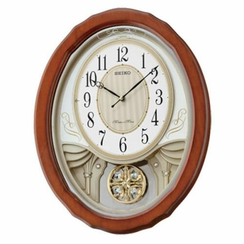 Настенные часы с маятником Seiko Quartz Wall Clock QXM351B