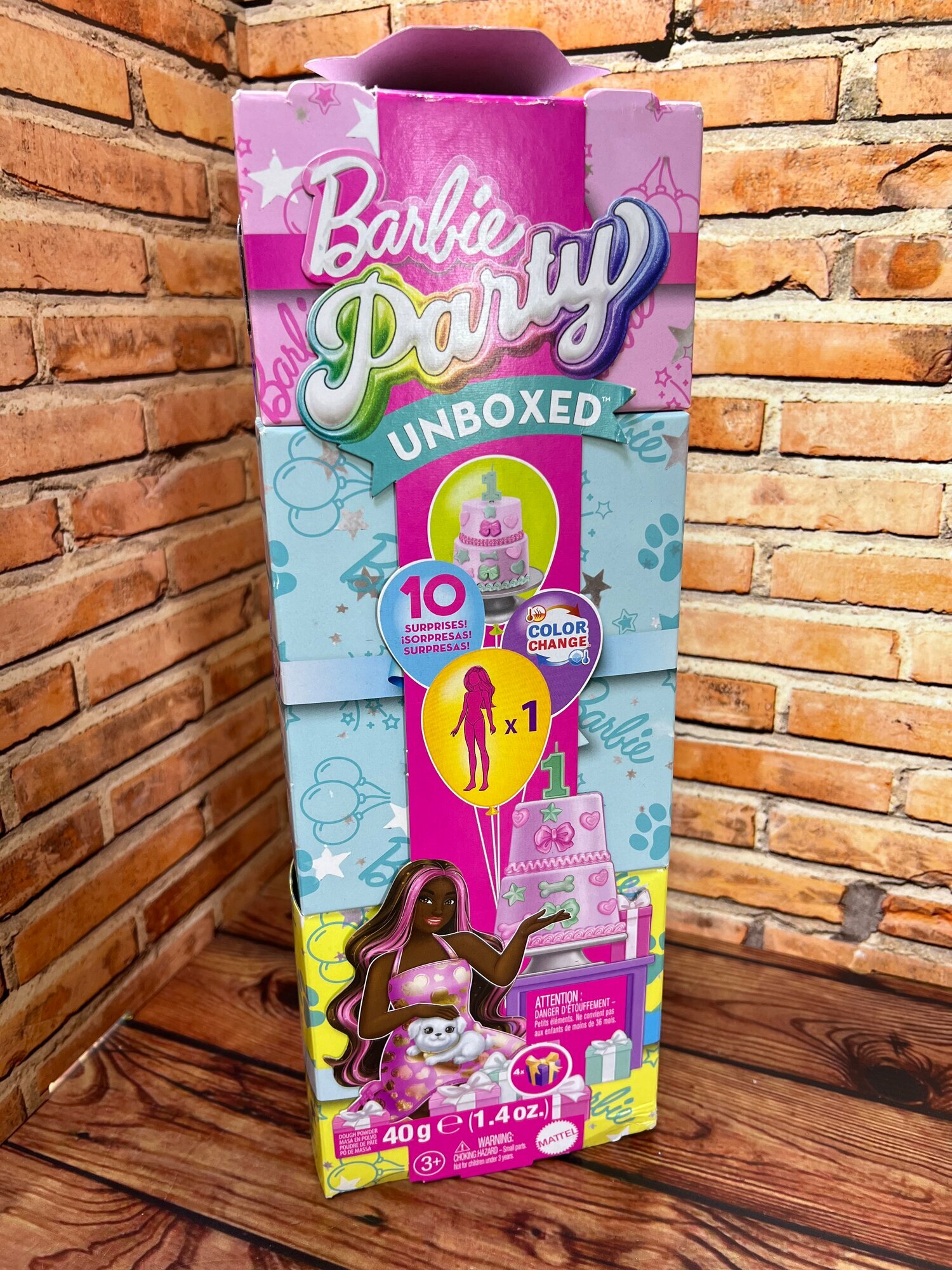 Кукла Barbie "Party Unboxed", с аксессуарами, 10 сюрпризов, 29 см