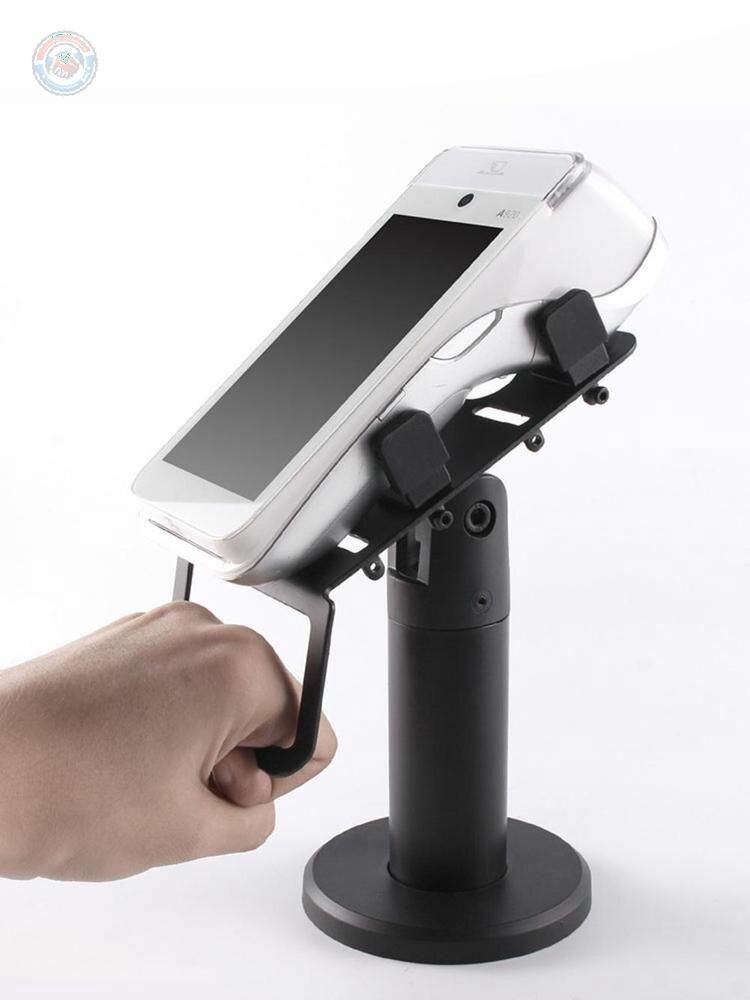 Черный поворотный кронштейн для POS-терминала и кассового аппарата, регулируемая настольная подставка под кредитный терминал, универсальное крепление для банковских терминалов на рабочий стол