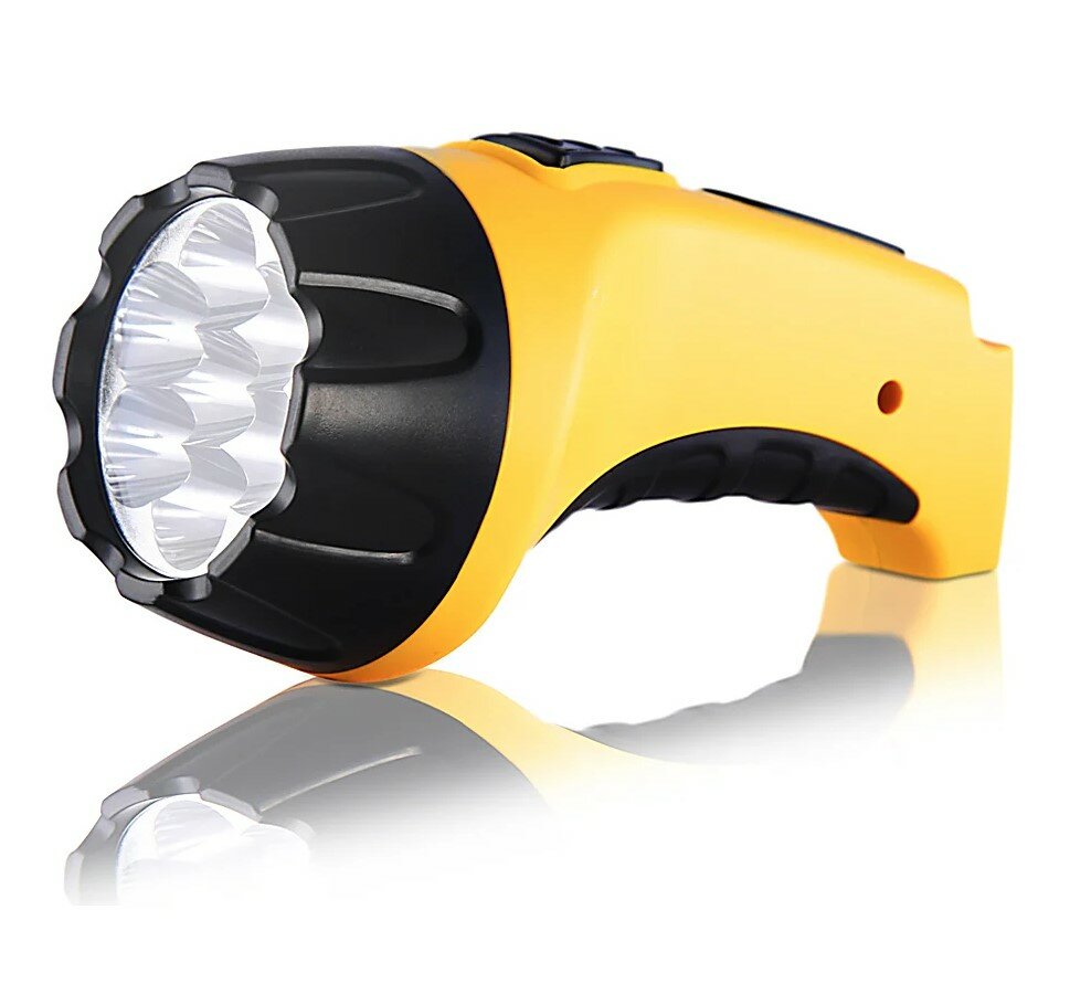 Фонарь яркий ЛУЧ LA-07 аккумуляторный, 7 светодиодов, встр. вилка для прямой зарядки от 220В 4606400104292