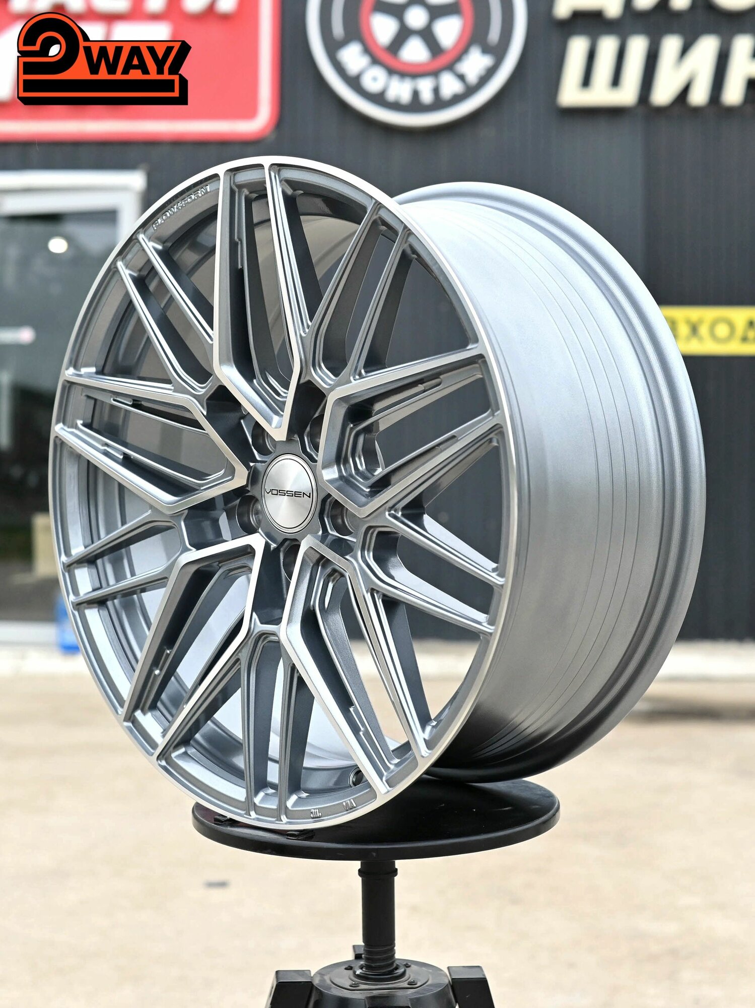 Диск Taigiro Vossen HF7, стиль, R18, легкий сплав, 8.0J, ET38, 5x108, Графит