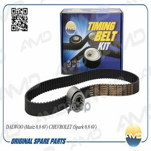 Комплект грм (matiz 0,8)/(ремень грм +ролик) AMD арт. AMD. kitbr4