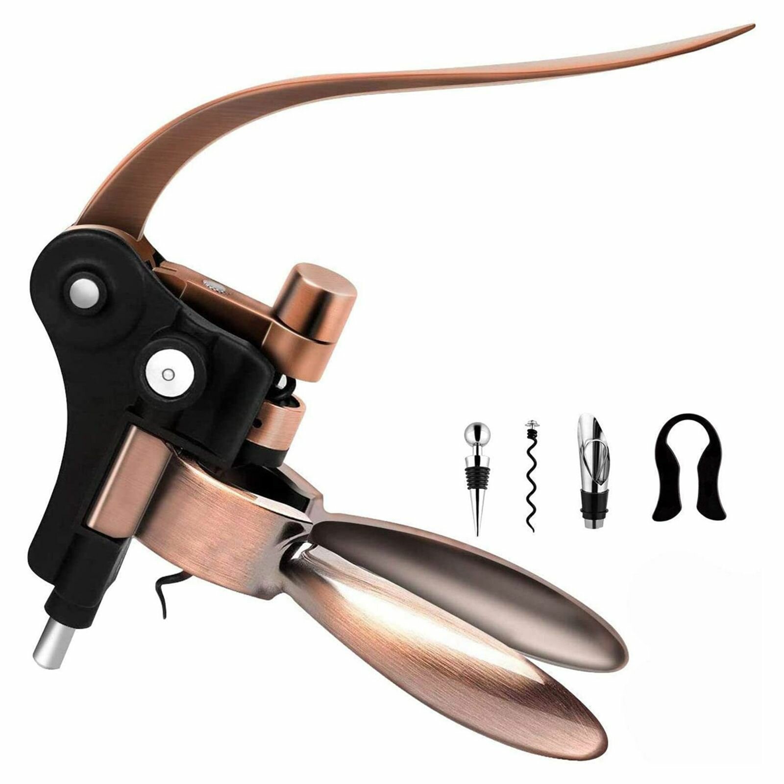 Открывалка для бутылок вина, набор штопоров, портативная пробка из цинкового сплава в форме кролика