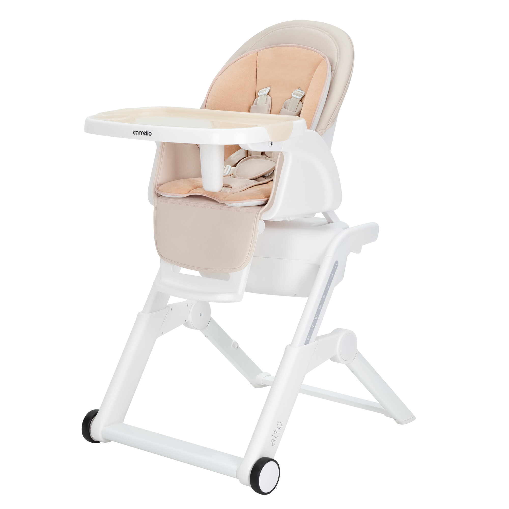 Стульчик для кормления Carrello Alto CRL-10307, бежево-миндальный