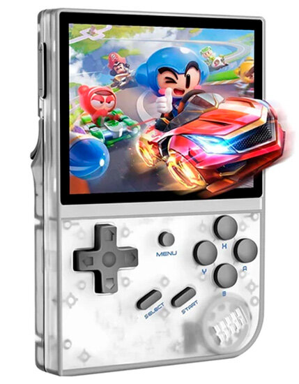 Игровая портативная ретро консоль Anbernic Portable Game Console RG35XX Transparent White