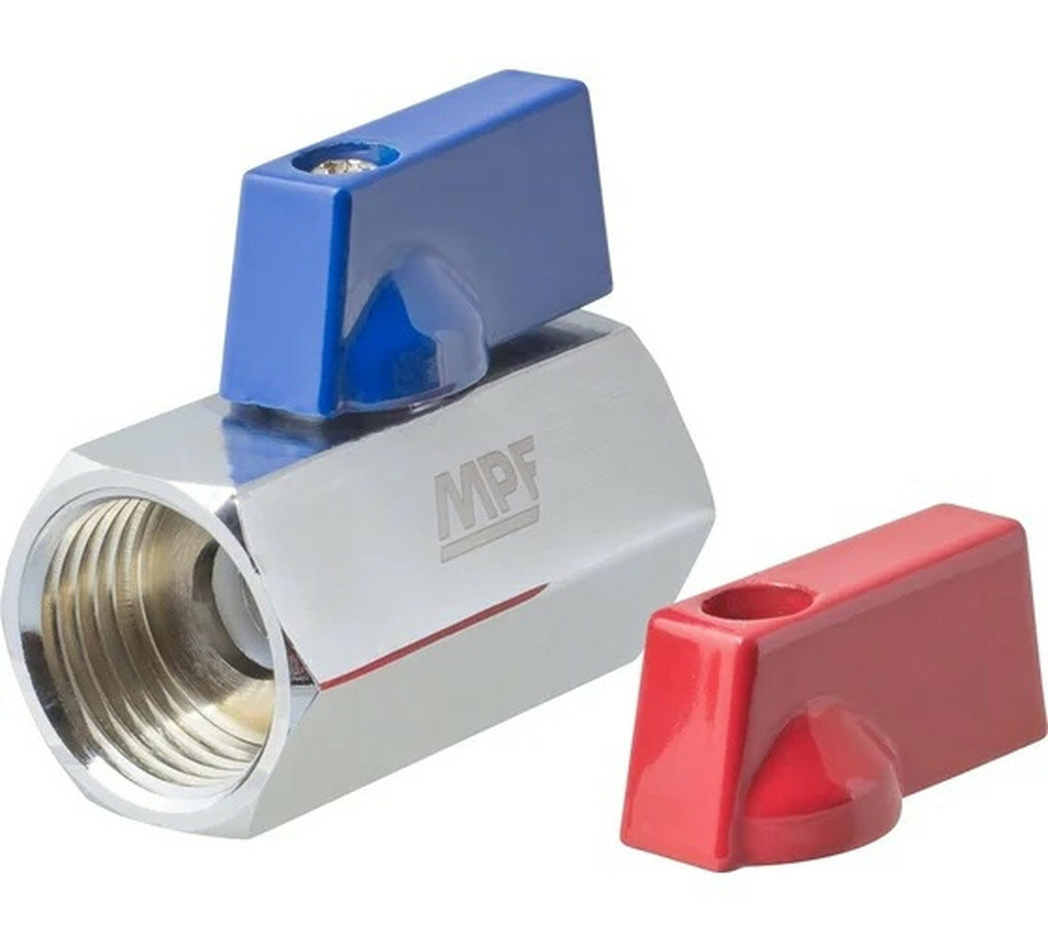 Кран-мини Masterprof МР-М, латунь, хромированное покрытие, флажок, 1/2", в/в