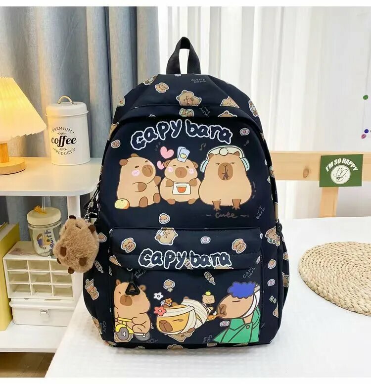 Рюкзак капибара, школьный, для детей, вместительный, качественный
