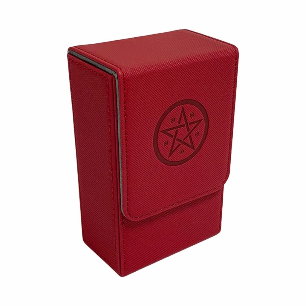 Премиальный чехол для карт Таро с магнитной застежкой и мягкой подкладкой, красный
