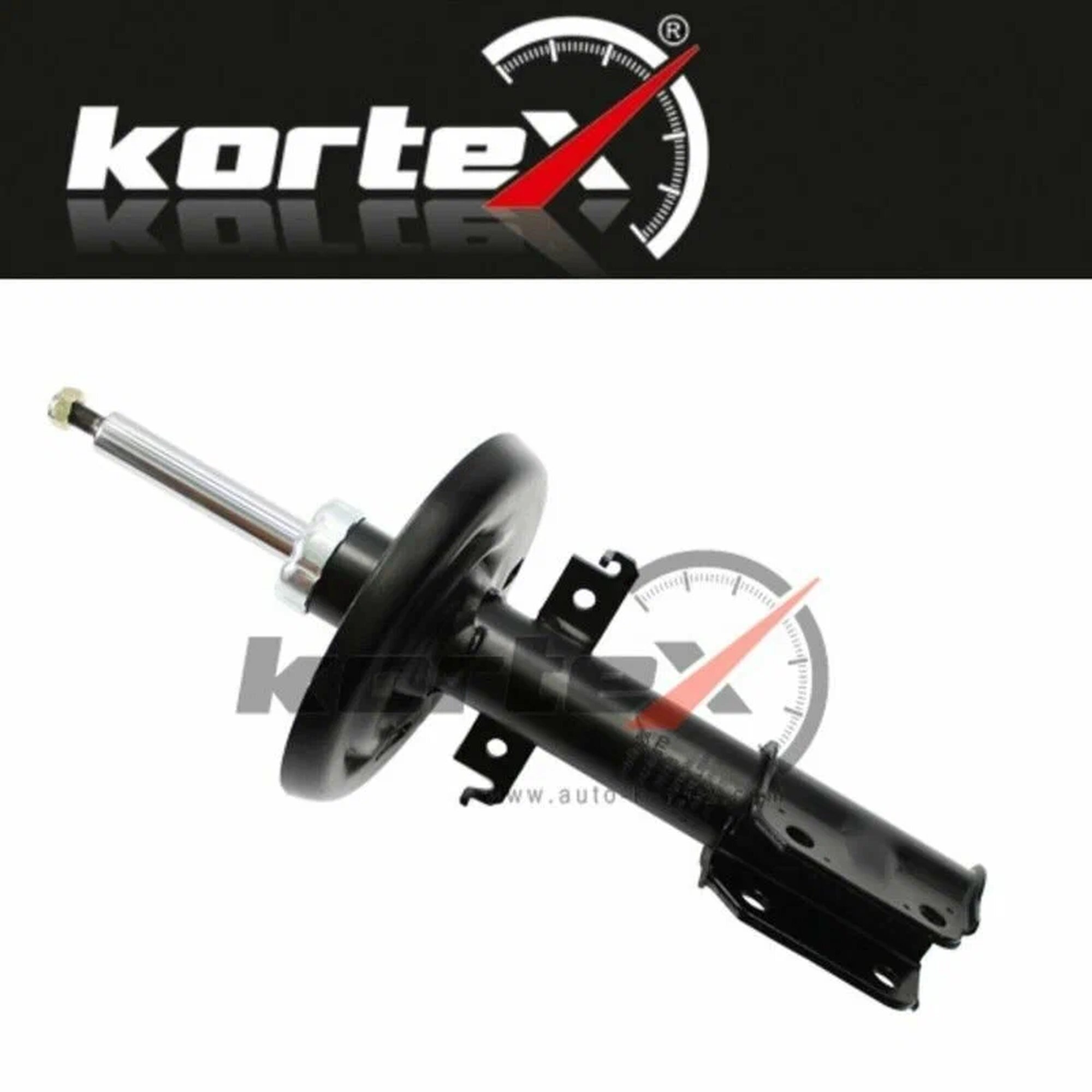 Амортизатор Kortex KSA748STD, для Renault Fluence/Megane, передний, газовый, черный