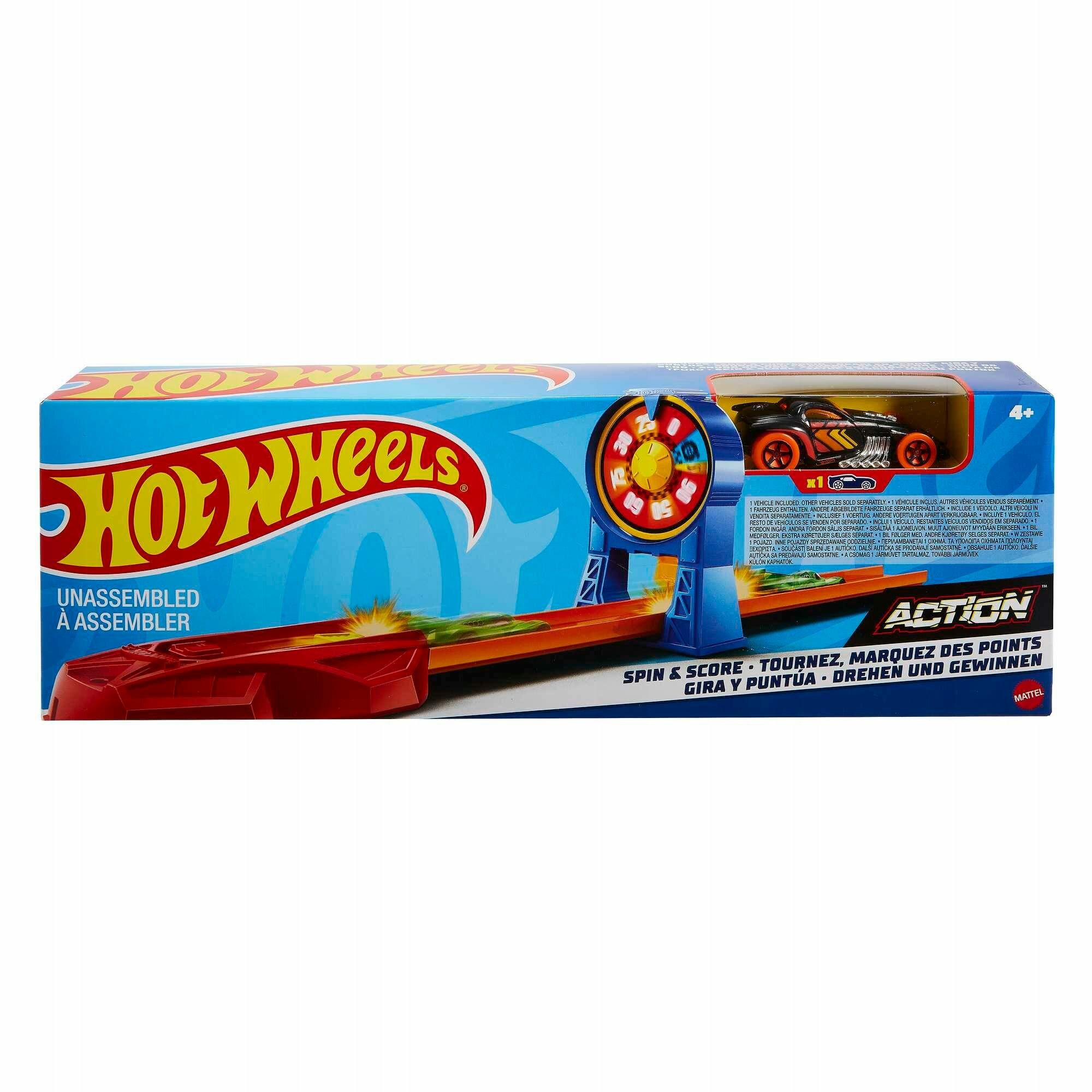 Игрушечный трек Hot Wheels Action - Игровой набор Challenge задорный подсчёт очков + 1 машинка - Хот Вилс HFY68