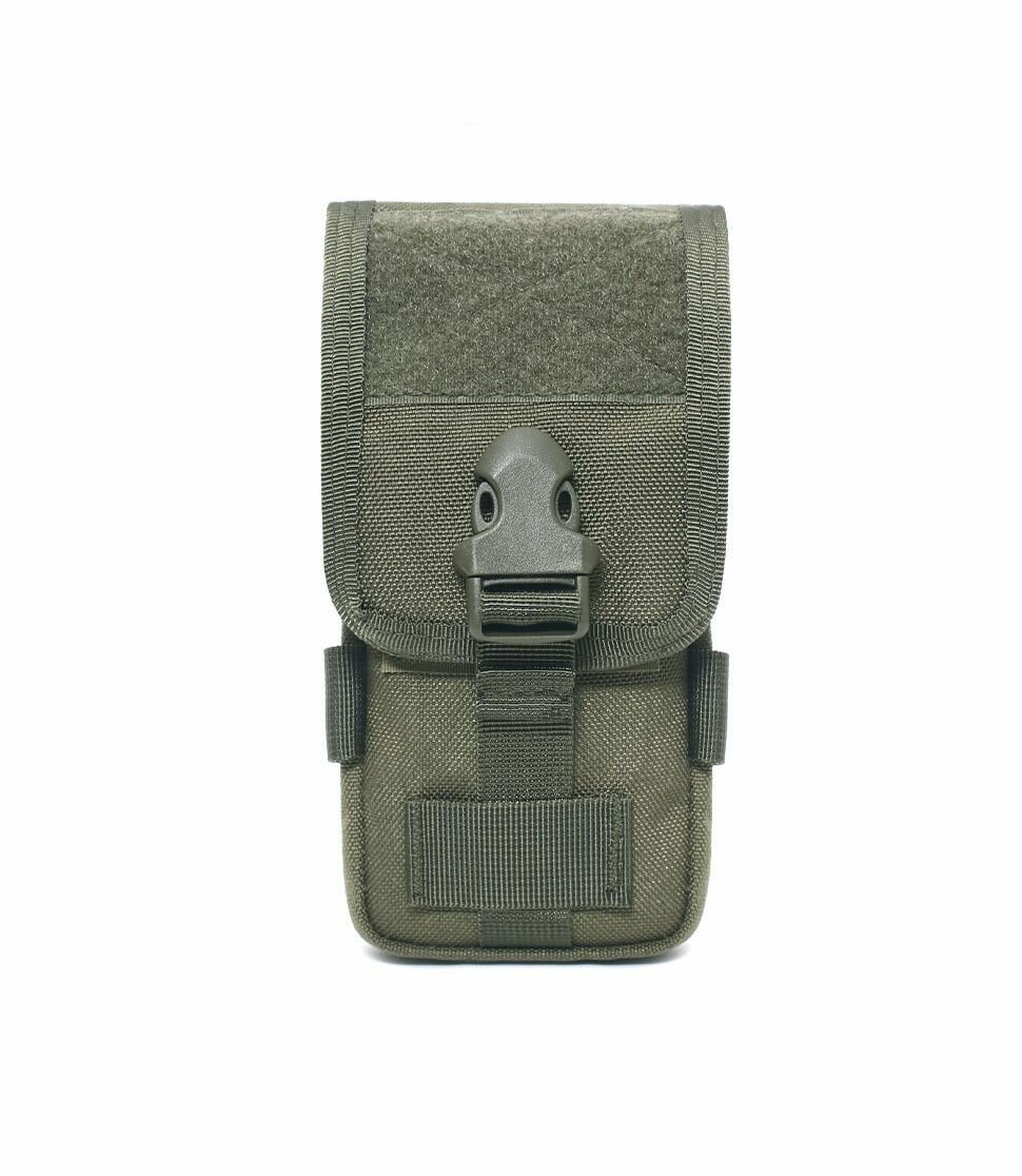 Подсумок для телефона тактический, сумка на ремень, рюкзак, цвет оливковый
