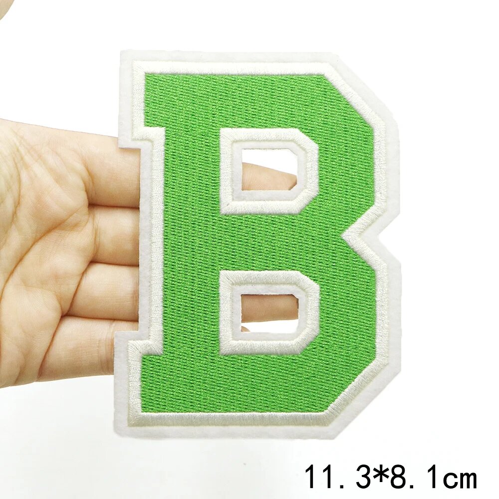 Железные вышитые буквы для ткани A-Z B