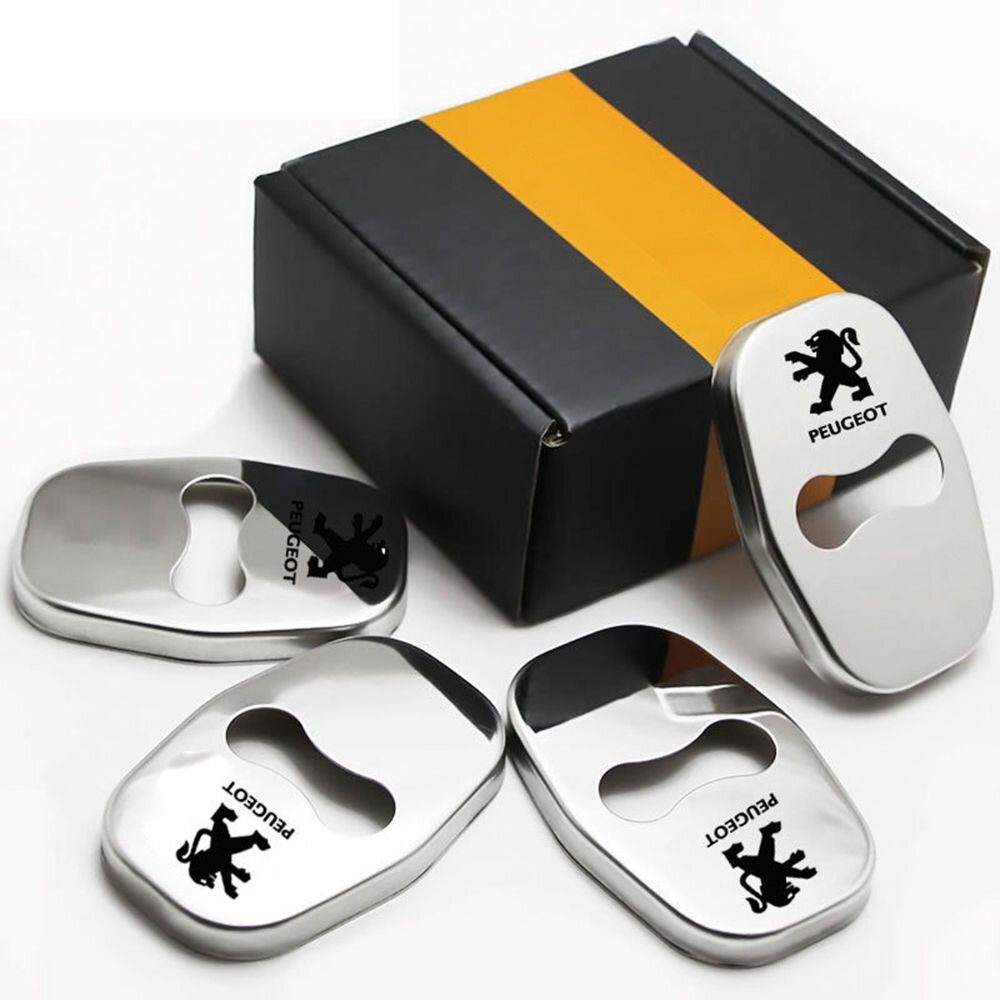Защитный чехол-крышка для дверного замка для Peugeot 301 308 408 3008 2008 3008, к-т 4 шт