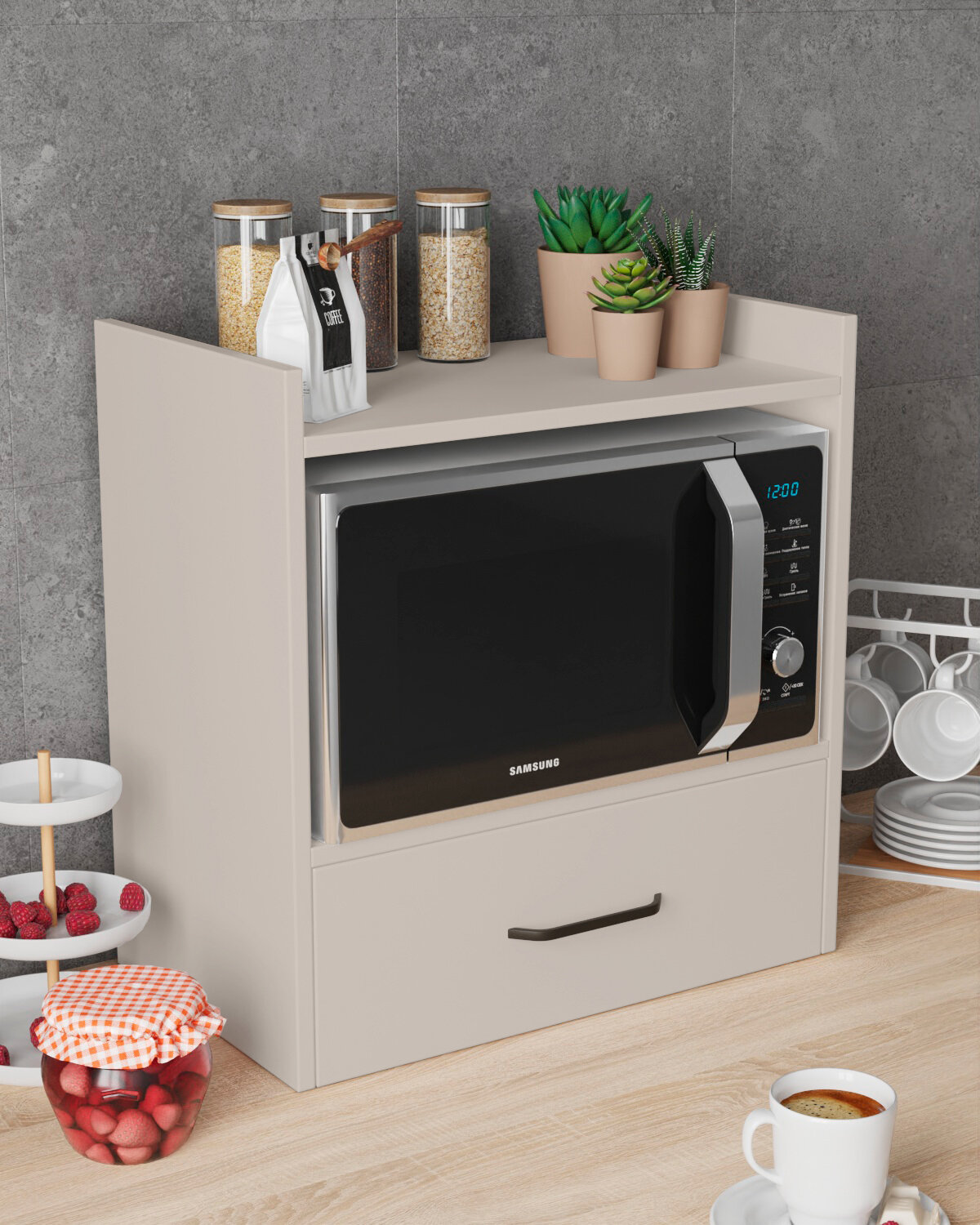 Полка кухонная под микроволновую печь