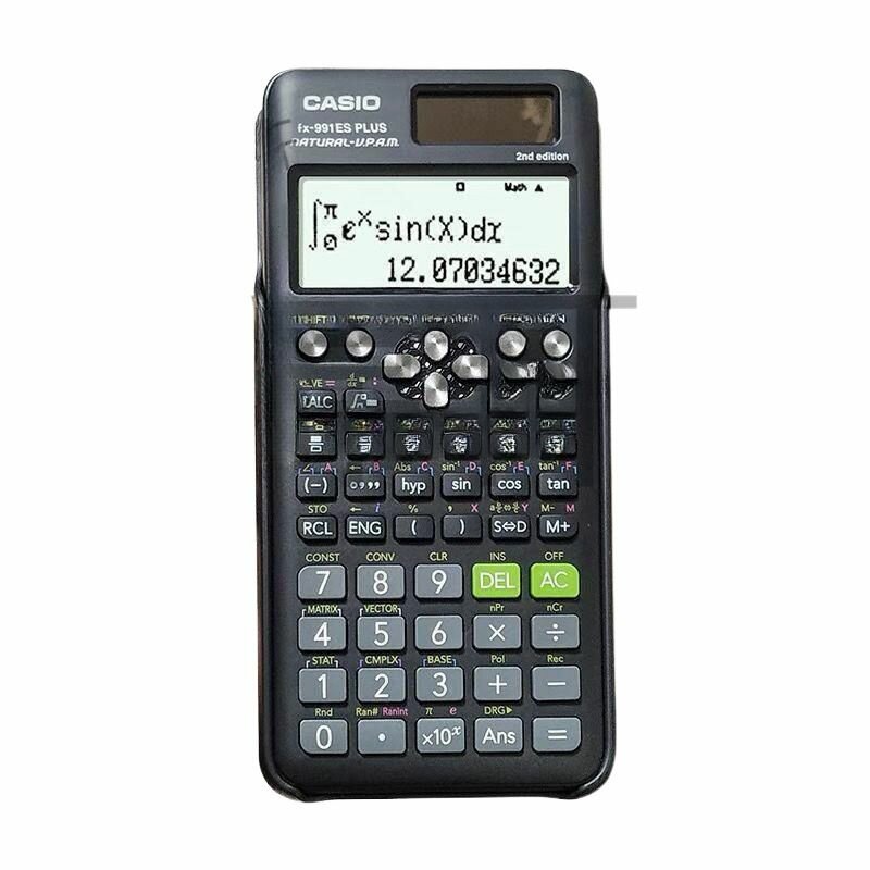 Калькулятор инженерный CASIO FX-991ES PLUS-2 (162х77 мм), 417 функций, двойное питание, сертифицирован для ЕГЭ