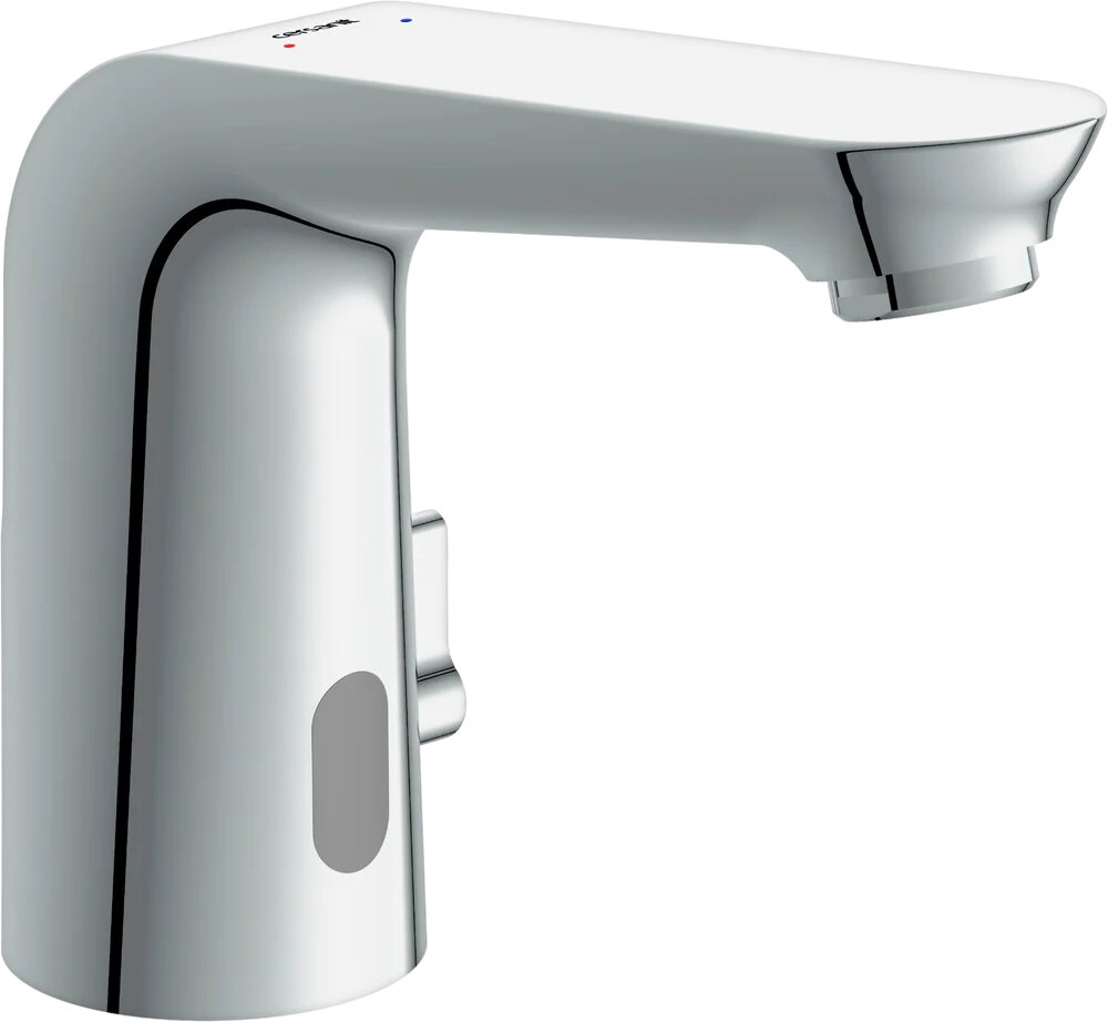 Смеситель для раковины Cersanit Sense 63106 сенсорный, хром, глянцевый, кран для ванной в раковину, из латуни, для инвалидов