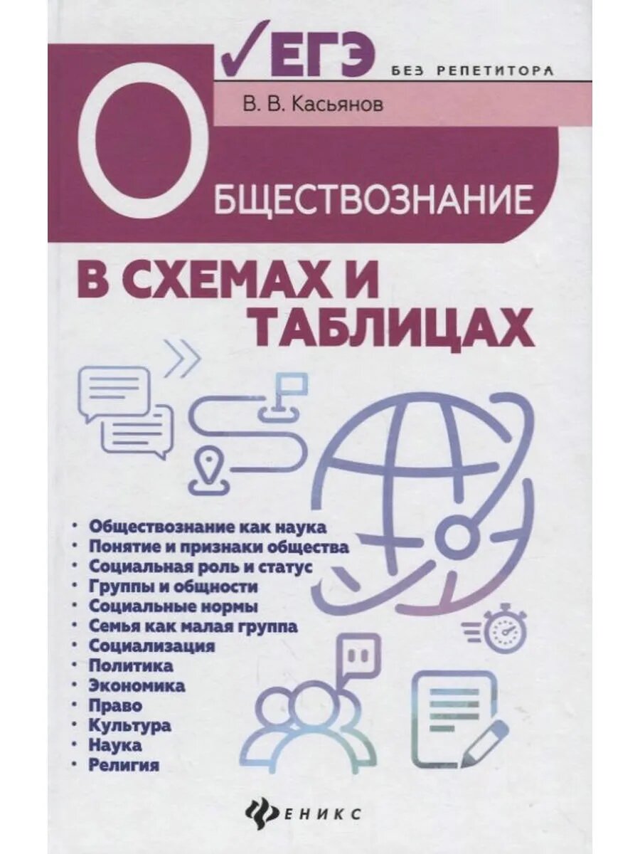 Обществознание в схемах и таблицах: готов. к ЕГЭ дп