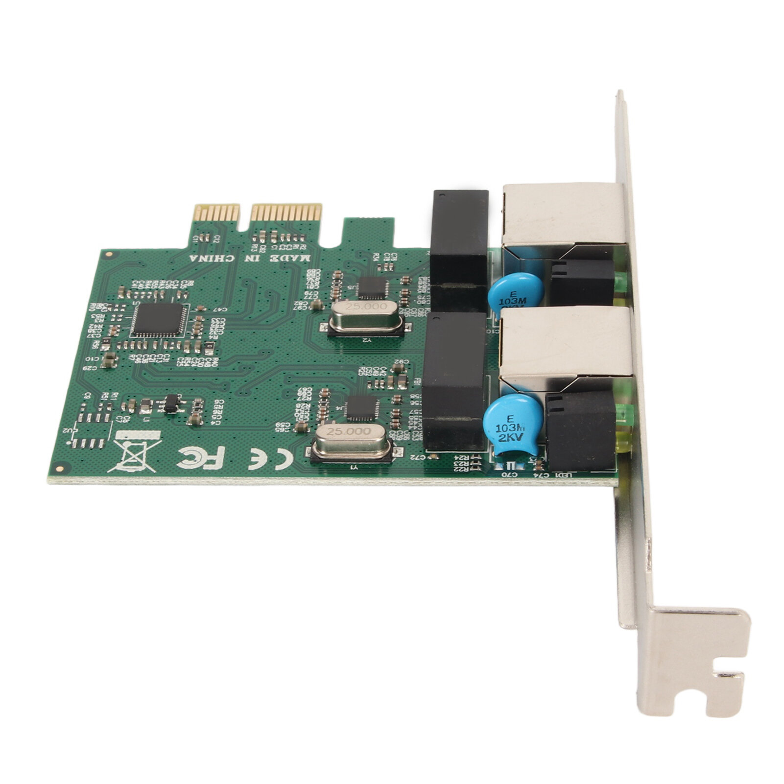 Двухпортовая сетевая карта PCIe Порт RJ45 Чип RTL8111H Сетевая карта Ethernet Gigabit NIC для Windows для Linux