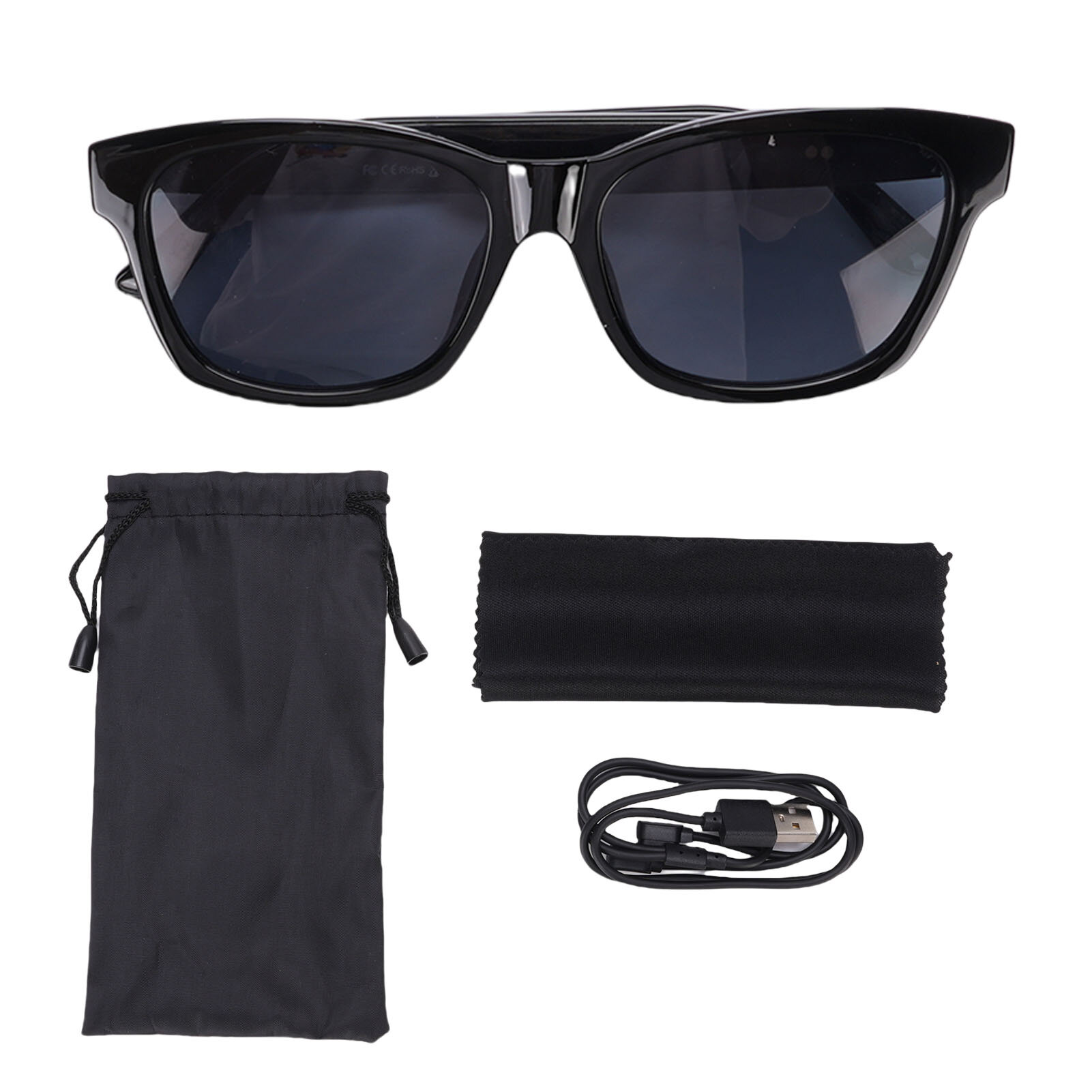 Сенсорное управление Умные солнцезащитные очки встроенные в микрофон и динамик IP65 Rain Presess Bluetooth 5.4 Музыка