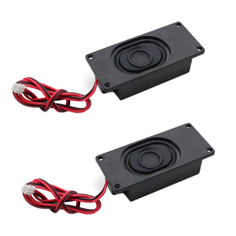 1 пара Динамиков 3070 8 Ом 3 Вт Компьютерный Громкоговоритель Динамик Полночастотный Прямоугольник Динамик Качественный Звук для Электроники