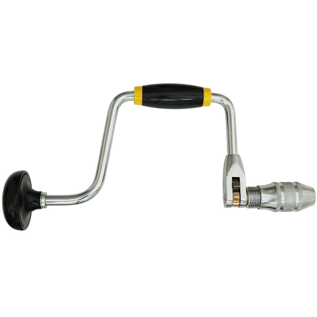 Ручная Дрель с Нескользящей Ручкой, Ручная Кривошипная Дрель для Обустройства дома и Рукоделия