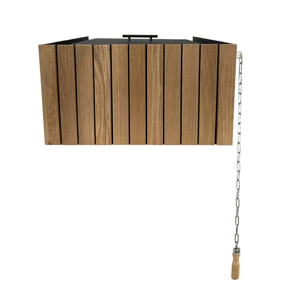 Обливное устройство Everest Wood Дуб, 15 л нержавеющая сталь, дерево,