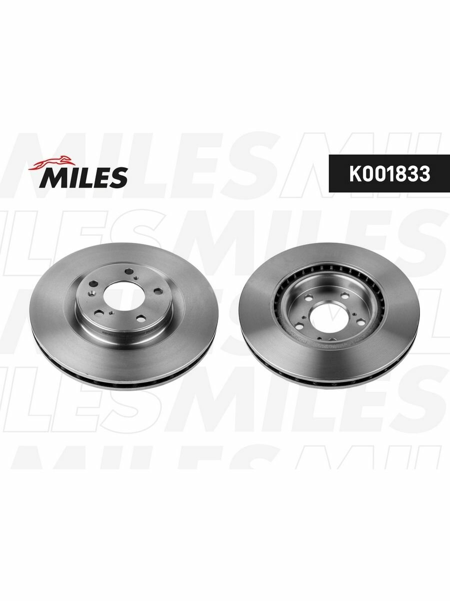 Диск тормозной передний вентилируемый MILES K001833 для HAVAL Jolion