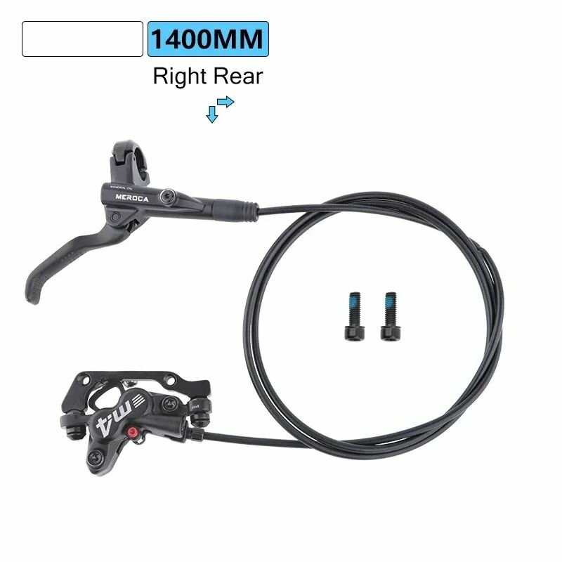 MEROCA M4 4-поршневой гидравлический дисковый тормоз для горного велосипеда, ротор 160 мм, левый задний/правый передний, запчасти для велосипеда