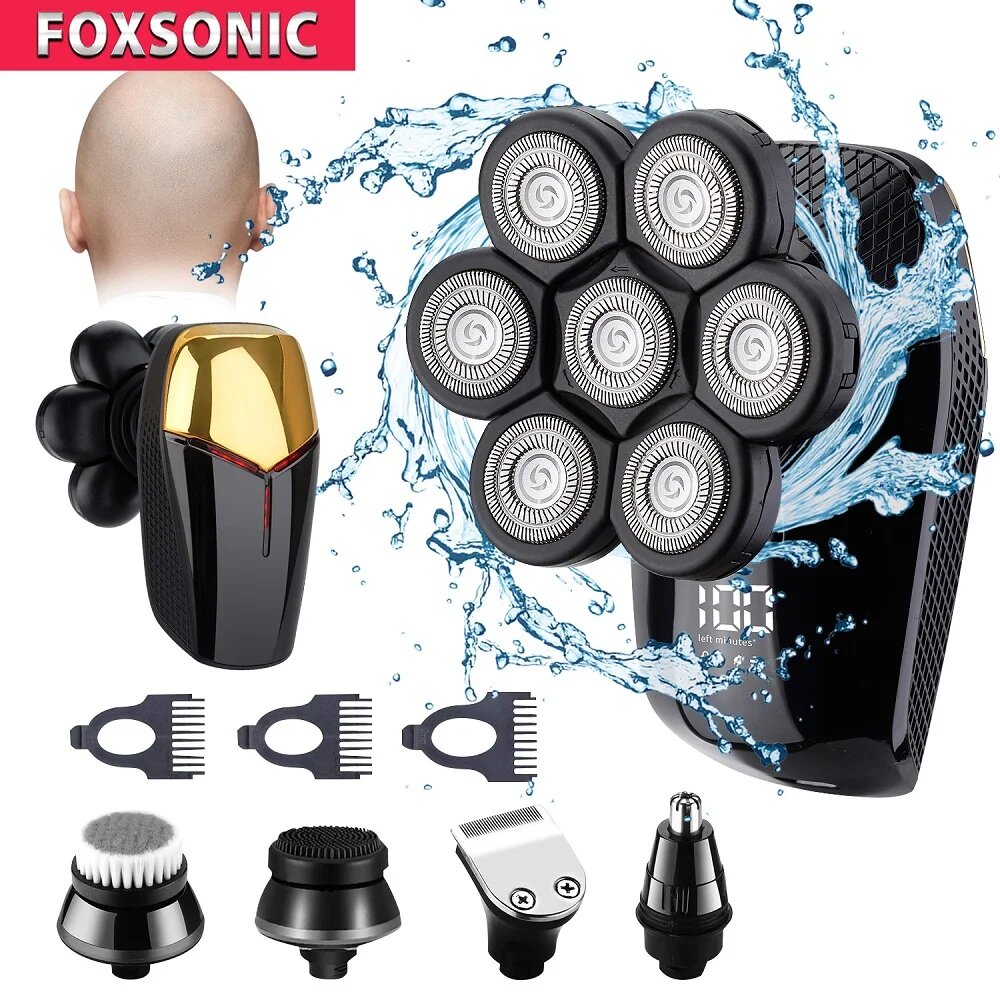 FOXSONIC Электробритва 7D для мужчин 5 in 1 With Box