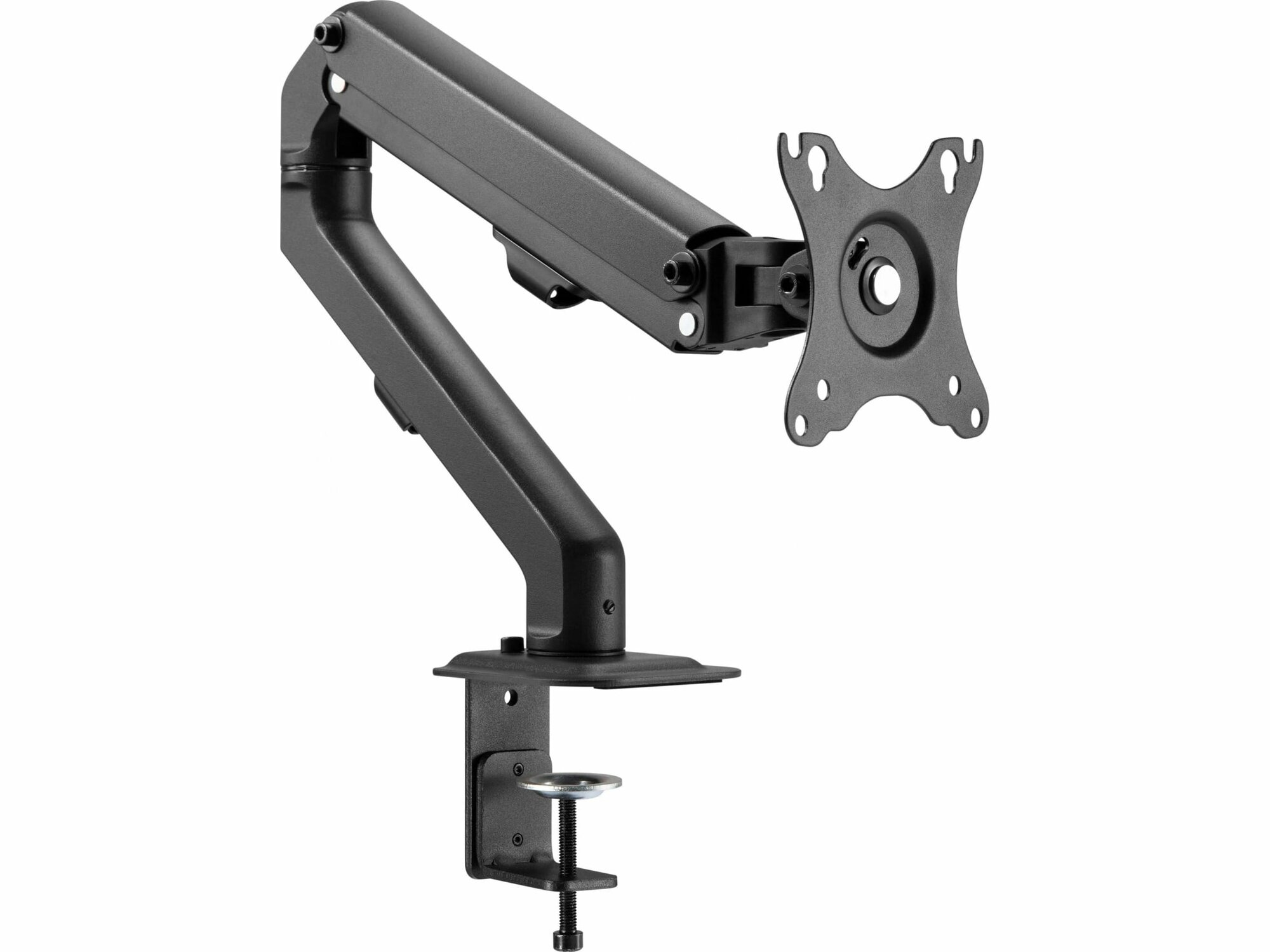 Кронштейн для мониторов Ultramounts UM728 черный 17"-27" макс.7кг крепление к столешнице поворот и наклон