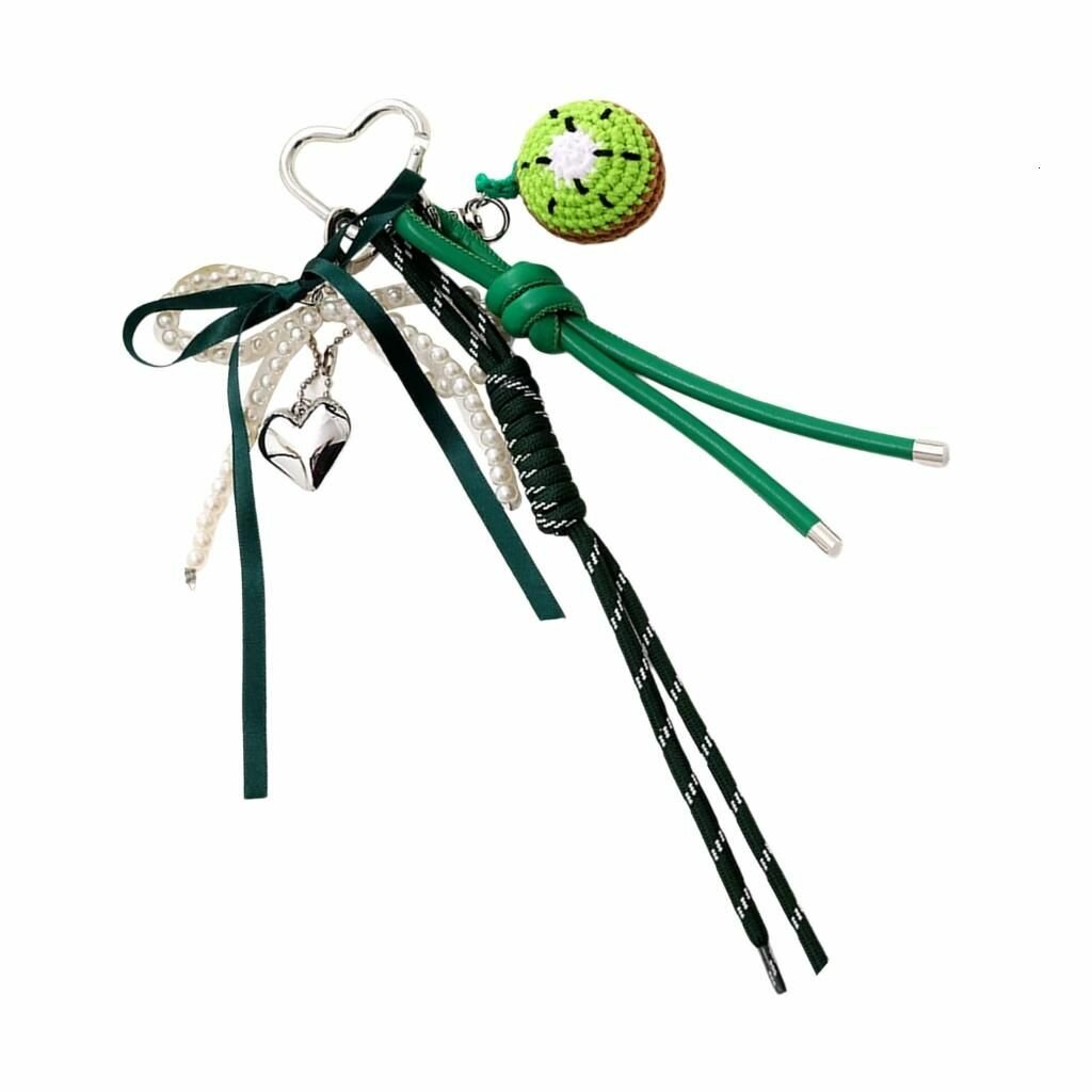 Декор для сумок и рюкзаков, Универсальная модная подвеска-мешочек для фруктов, связанная вручную крючком-K5151