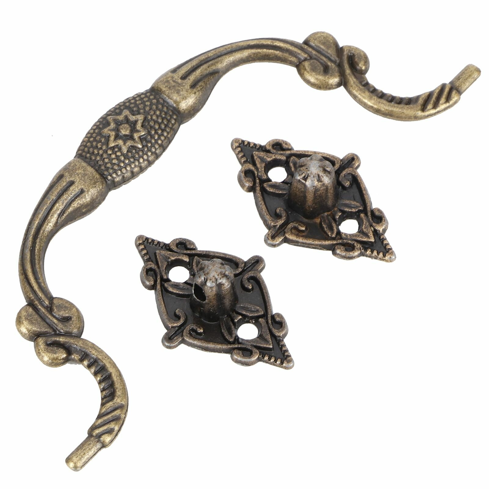 10 комплектов антикварной ручки, деревянная коробка, специальные аксессуары для ручек, ручка ящика шкафа, большой размер