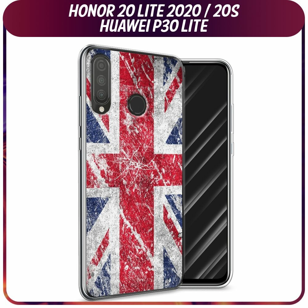 Чехол на Huawei P30 Lite/Honor 20S/20 Lite (2020) / Хуавей P30 Лайт с принтом "Флаг британский"