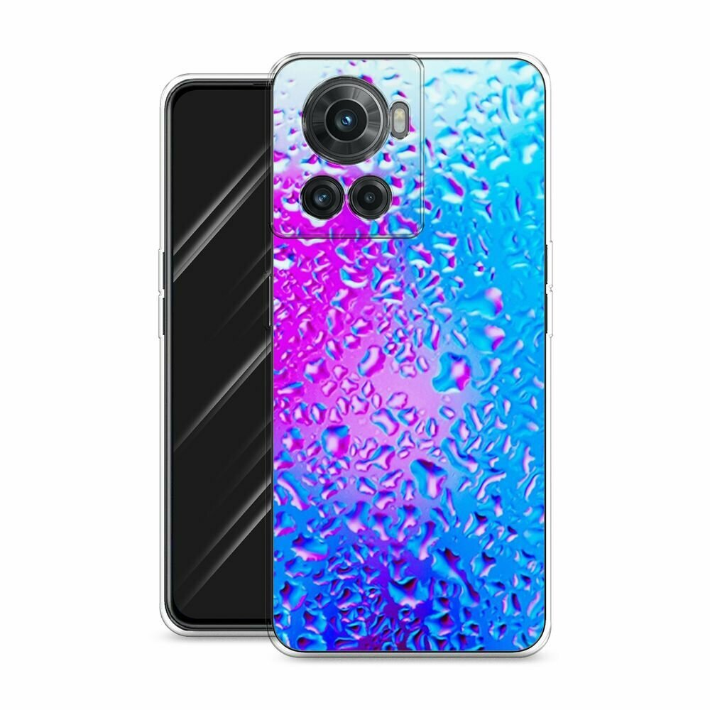 Чехол на OnePlus 10R/Ace / Ван Плас 10R/Ace с принтом "Капли на стекле" — фото 1
