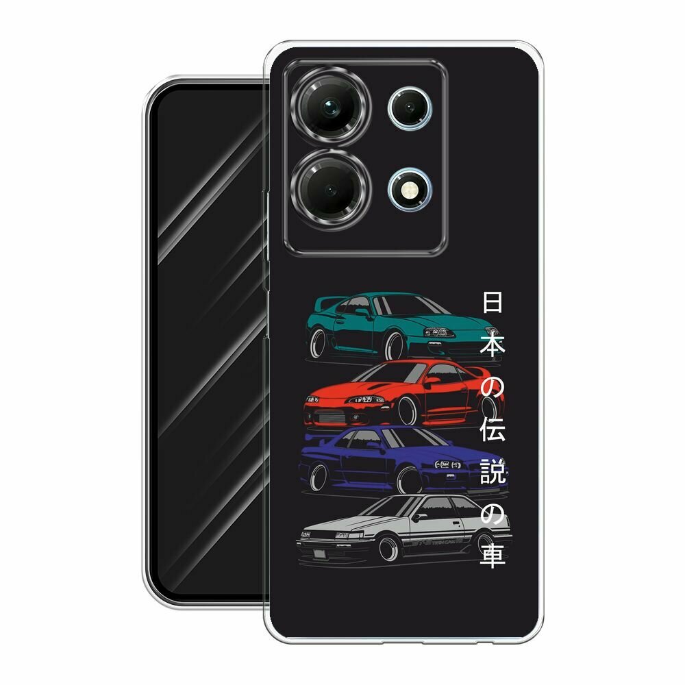 Чехол на Infinix Note 30 4G / Инфиникс Нот 30 4G с принтом "JDM Legend cars" — фото 1