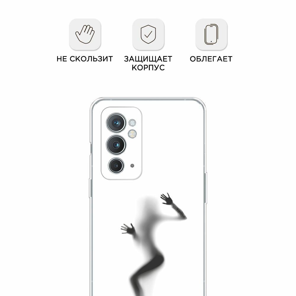 Чехол на OnePlus 9RT / ВанПлас 9RT с принтом "Девушка в душе" — фото 1
