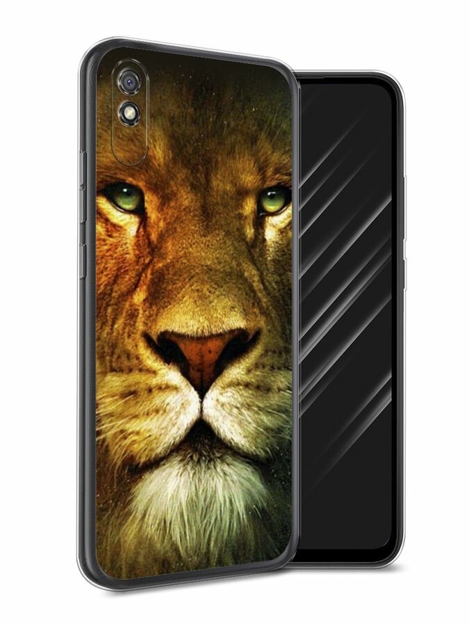 Чехол на Xiaomi Redmi 9A / Сяоми Редми 9А с принтом "Лев арт 8"