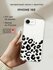 Чехол на Apple iPhone 16e/17e / Айфон 16е/17e с принтом "Окрас леопарда фон черн...