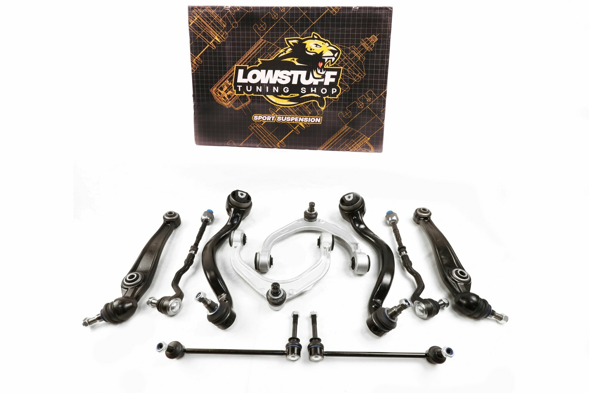 Комплект рычагов передней подвески BMW X5 E70 X6 E71 LOWSTUFF 53BM0019 10шт (большой)