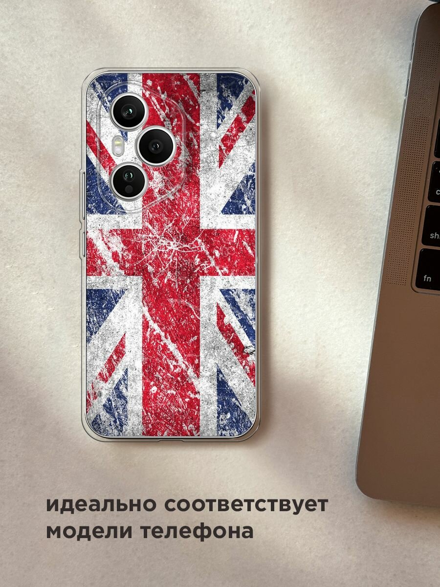 Чехол на Honor 400 Pro / Хонор 400 Про с принтом "Флаг британский" — фото 1